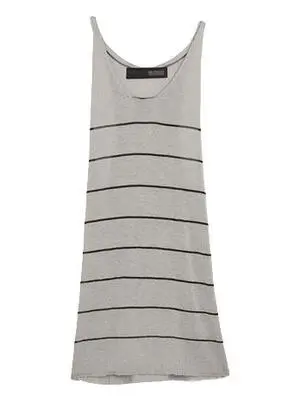 MESSAGERIE Striped Knit Top - Grey