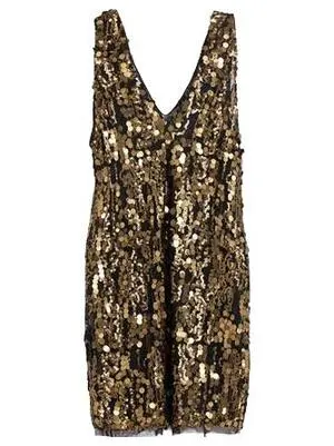 Alpha Studio Mini Sequined Dress Yellow