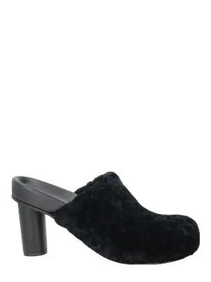 PALOMA BARCELO Shearling Mules - Black