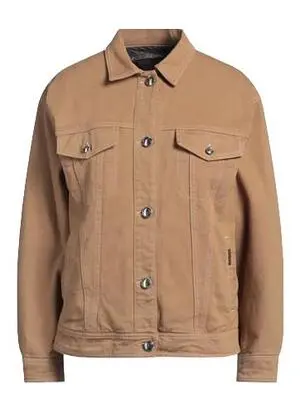 MOORER Camel Denim Trucker Jacket - Beige