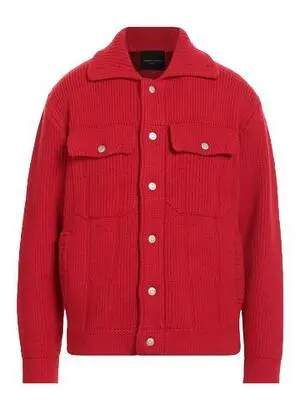ROBERTO COLLINA Casual Knitted Jacket Red