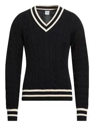 Aspesi Knitted Cotton Sweater Black