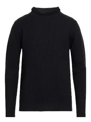 Barena Venezia Wool Turtleneck With Thumbhole Cuffs Blue