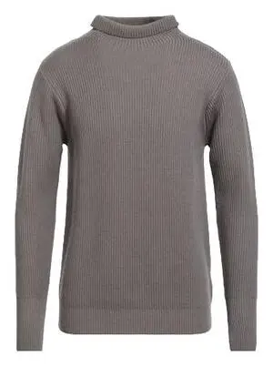 Barena Venezia Wool Turtleneck With Thumbhole Cuffs - Grey