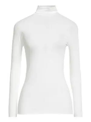Alpha Studio Turtleneck Top White