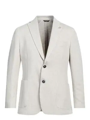 TOMBOLINI Blazer Ivory Size Cotton, Linen, Elastane - White
