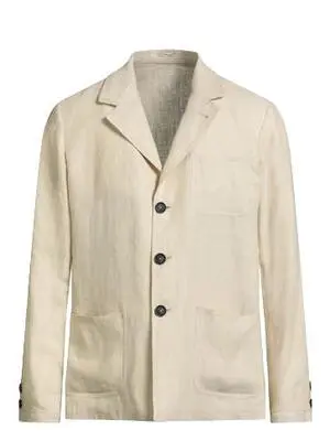 Massimo Alba Blazer Cream Size Linen - White