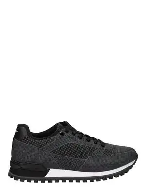 BOSS Mesh Panelled Sneakers - Black