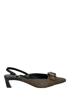 Michael Kors Jaden Slingback Kitten-heel Pumps - Brown