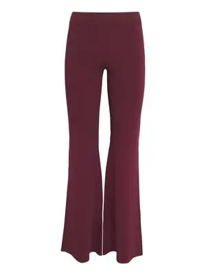 Stella McCartney Knit Flared Trousers - Burgundy