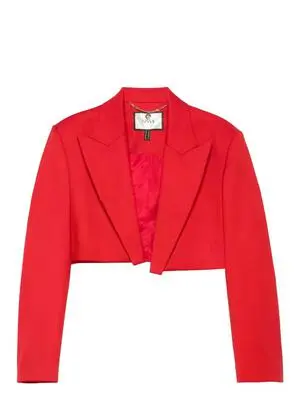 NISSA Cropped Jacket - Red