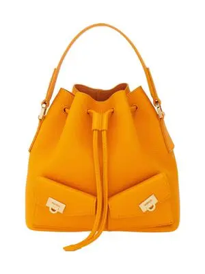 FERRAGAMO Multipocket Bucket Bag - Orange