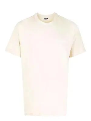 Jacquemus Logo-print Crew Neck T-shirt - Neutrals