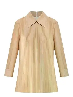 JIL SANDER Pinstriped Blouse - Neutrals