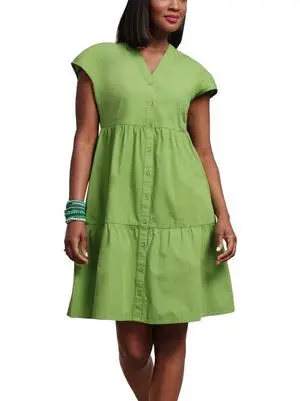 FRANCES VALENTINE Breezy Mini Dress - Green