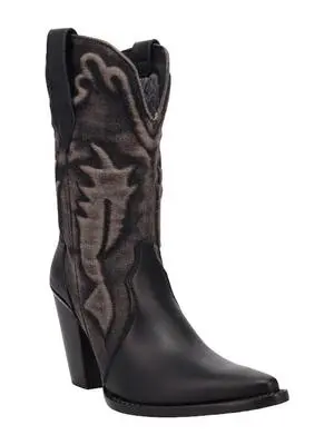 DINGO Tipsy Cowboy Boot Black