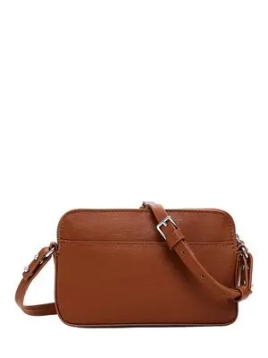 Desigual Faux Leather Crossbody Bag - Camel