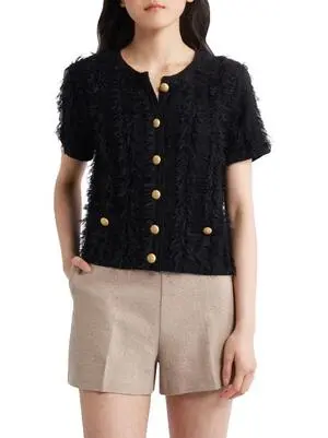 Kobi Halperin Swift Cotton Blend Cardigan Black