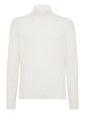 Brunello Cucinelli Ribbed Turtleneck Sweater - Panama