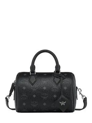 Mcm Small Ella Boston Bag - Black