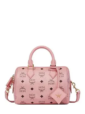 Mcm Small Ella Boston Bag - Soft Pink