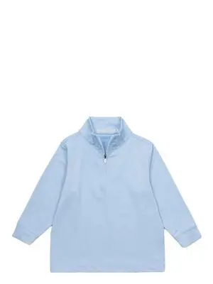LILA AND HAYES Quarter Zip Pullover - Light Blue