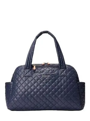 Mz Wallace Jimmy Deluxe Quilted Nylon Duffle Bag - Dawn