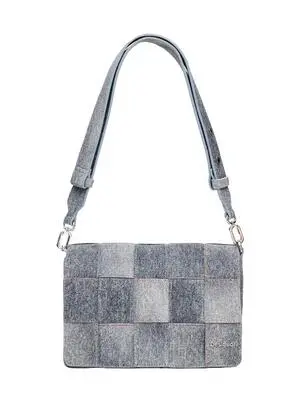 Desigual Woven Denim Crossbody Bag - Light Blue