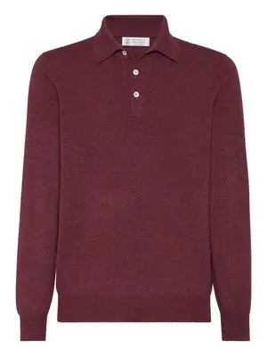 Brunello Cucinelli Polo-style Sweater - Amaranth
