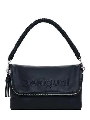 Desigual Faux Leather Shoulder Bag - Black