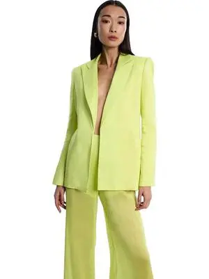 Bcbgmaxazria Textured Blazer - Chartreuse