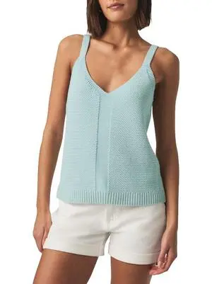 Splendid Banks V-neck Sweater Tank - Mint