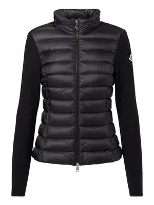 Moncler Logo Down Jacket - Black