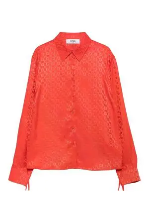 Fendi Ff-jacquard Shirt - Red
