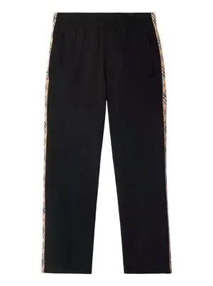 Burberry Vintage Check-trim Track Pants - Black