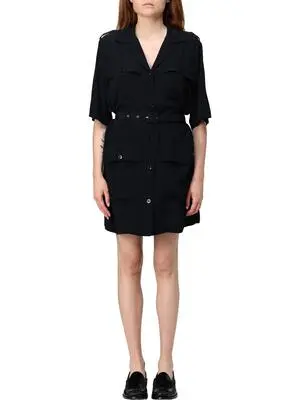 SEMICOUTURE Shirt Dress - Black