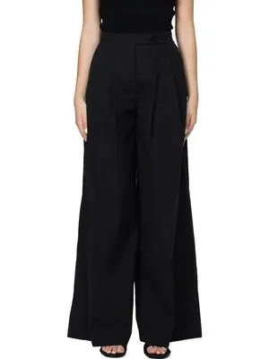 SEMICOUTURE Wide Leg Trousers - Black