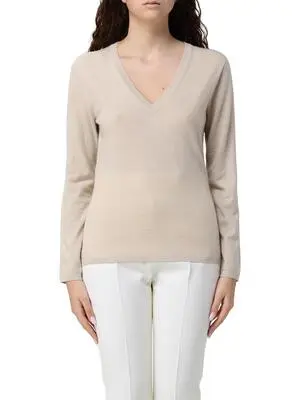 Max Mara Long Sleeve V-neck Pullover - Sand