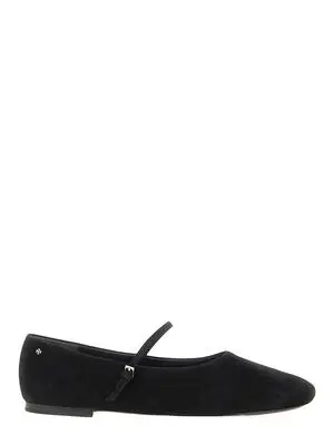 Tory Burch Suede Ballet Flats - Black