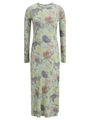 Loewe Silk Long Dress - Multicolour
