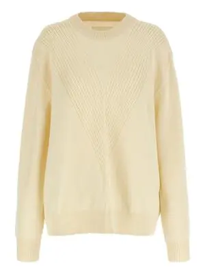 JIL SANDER Wool Knit Sweater - White