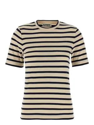 JIL SANDER Striped Jersey T-Shirt