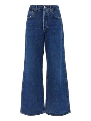 AGOLDE Dame Wide Leg Jeans - Blue