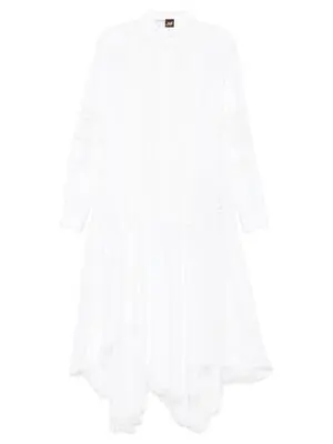 Loewe Cotton Chemisier Dress - White