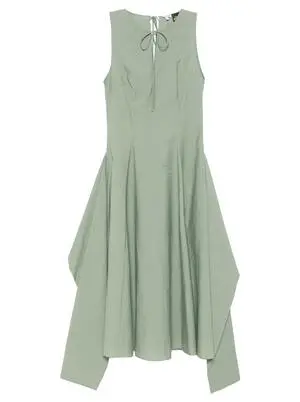 Loewe Cotton Blend Midi Dress - Green
