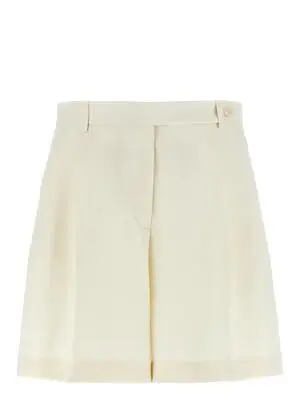 Brioni Silk Cady Shorts - White