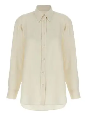 Brioni Cady Silk Shirt - White