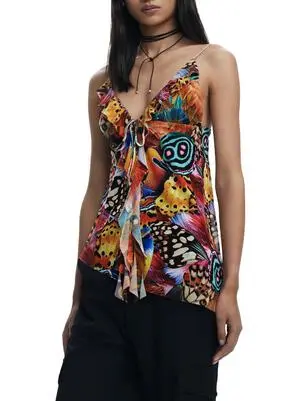 Desigual Ruffle Cami - Black