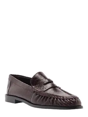 Schutz Tyche Penny Loafer - Dark Plum