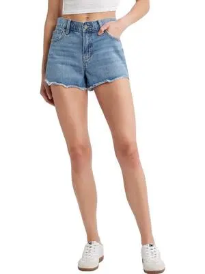 HIDDEN JEANS Frey Hem Cutoff Denim Shorts